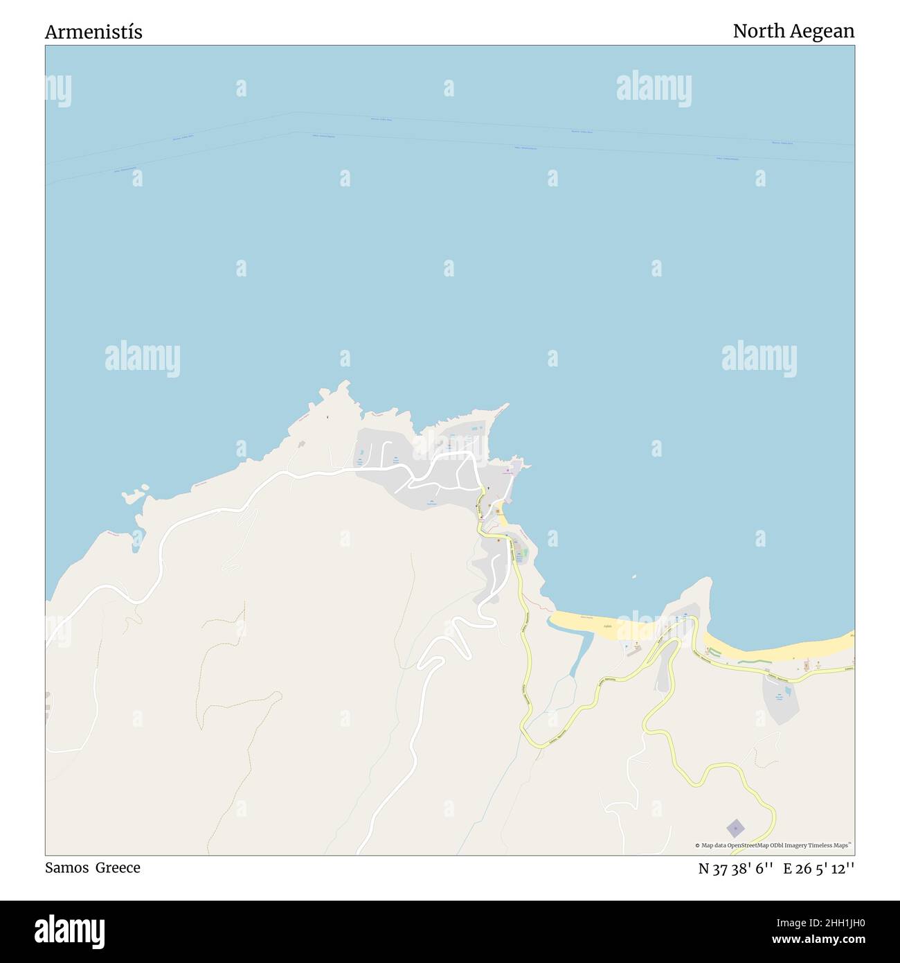 Armenistís, Samos, Greece, North Aegean, N 37 38' 6'', E 26 5' 12 ...
