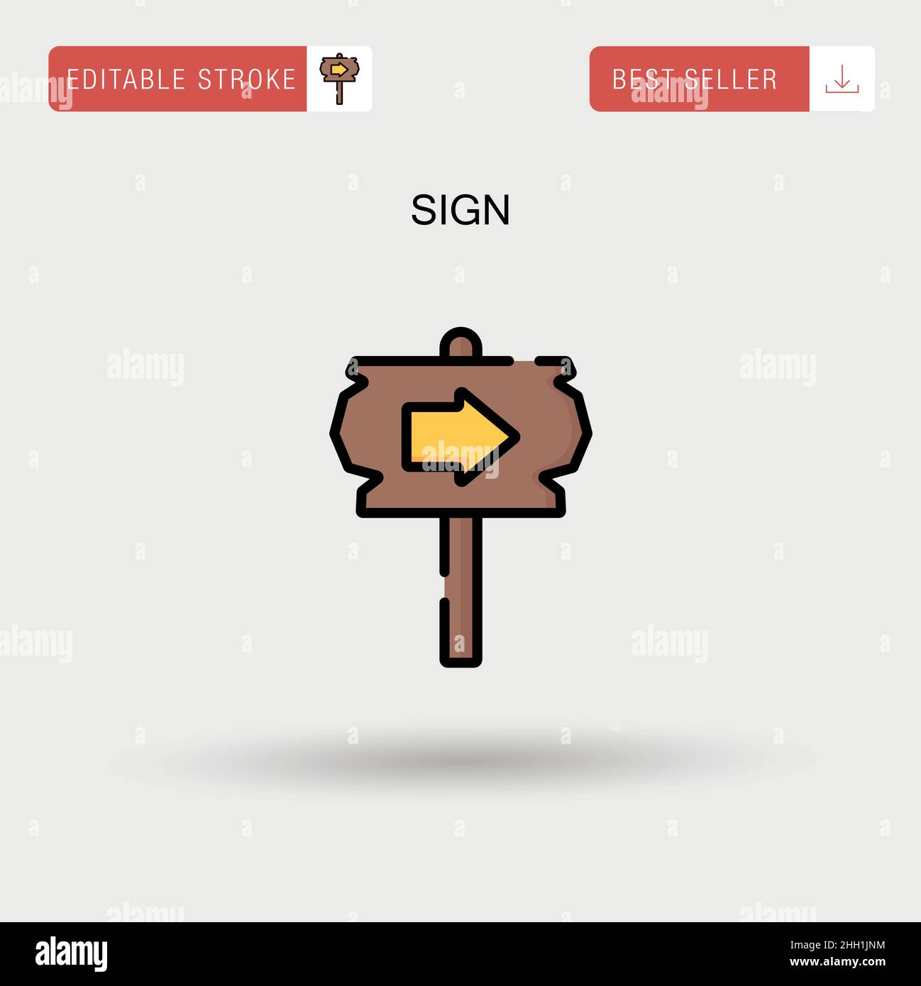 Sign Simple vector icon Stock Vector Image & Art - Alamy