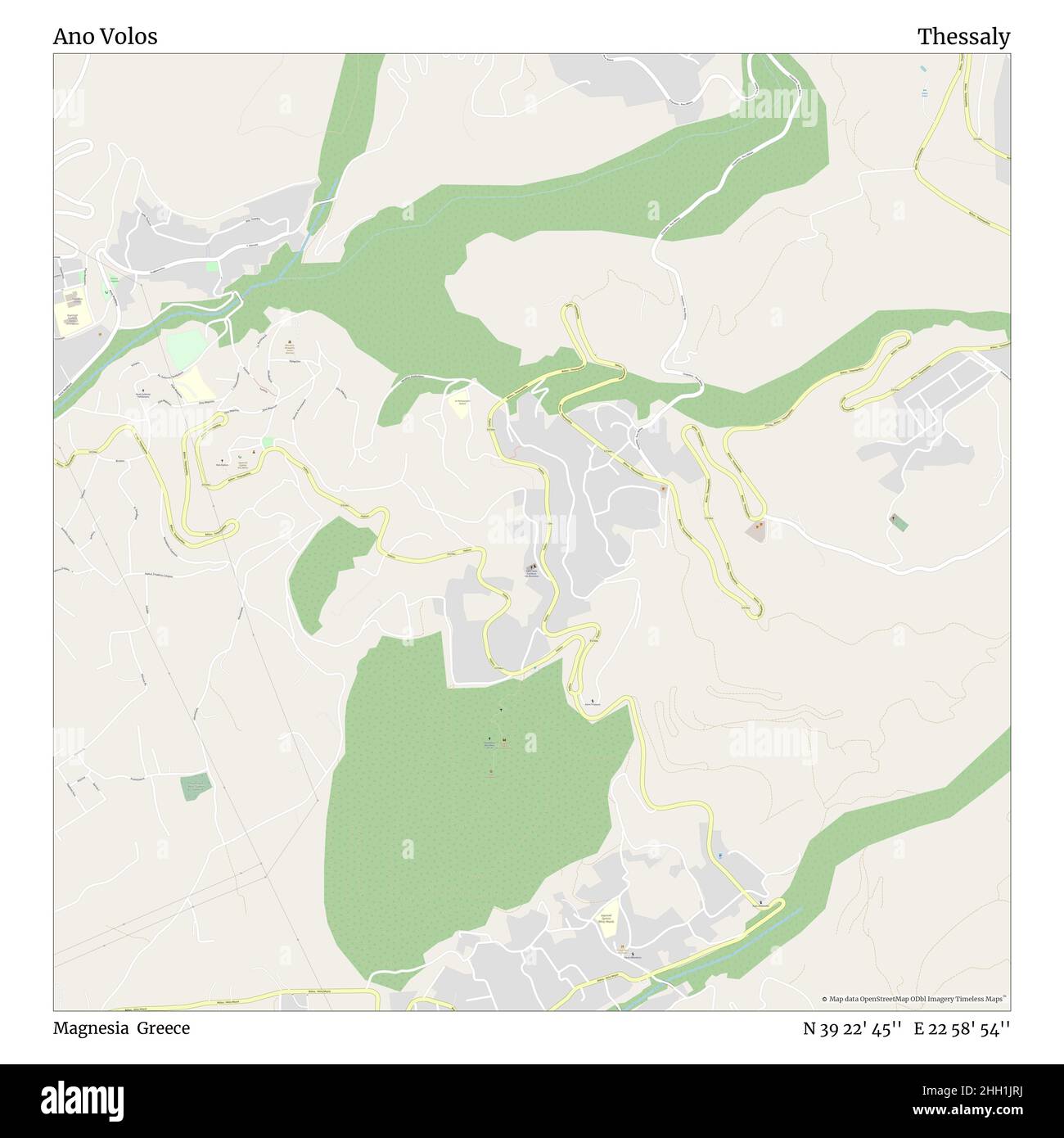 Map of volos hi-res stock photography and images - Alamy