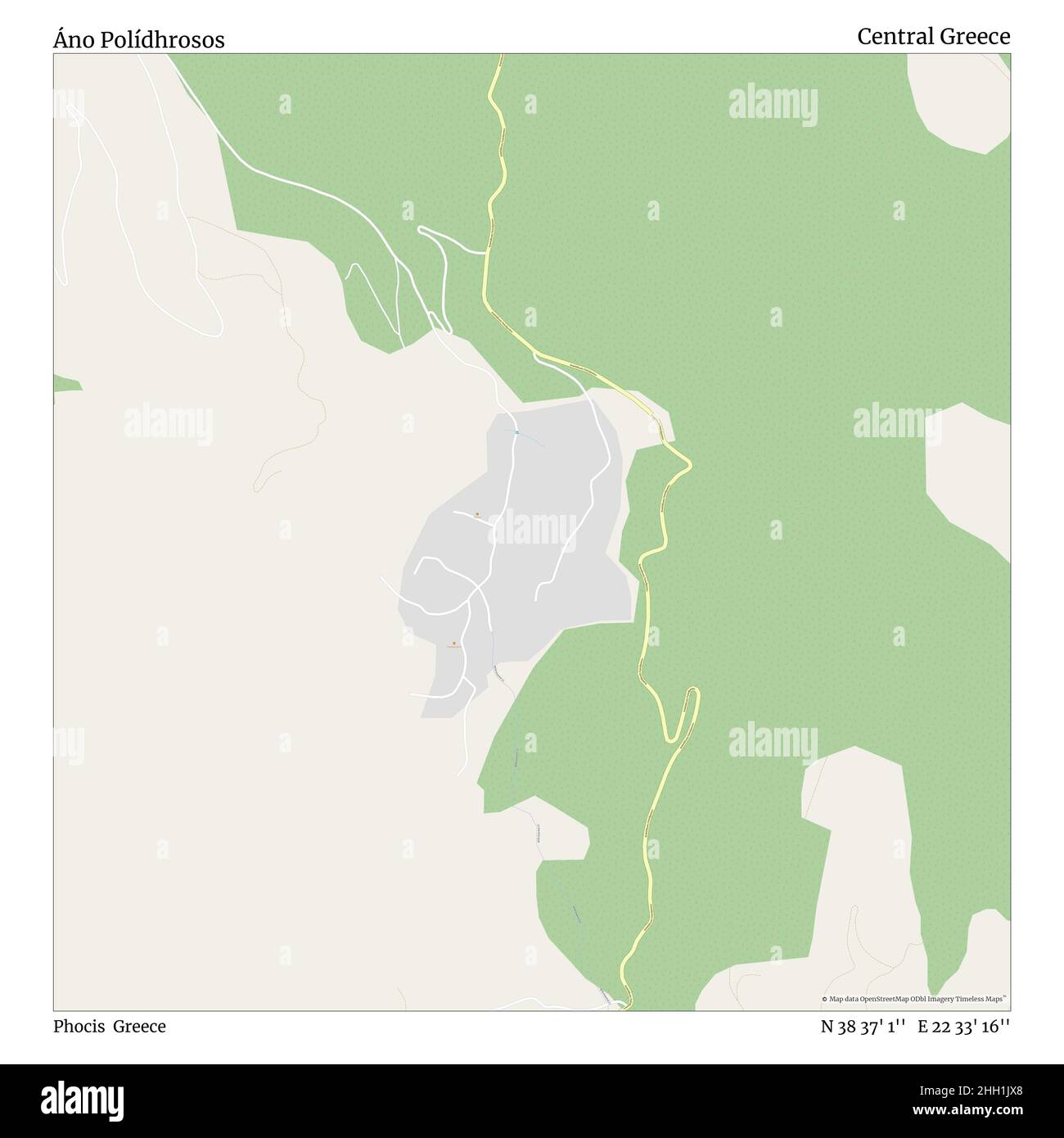 Áno Polídhrosos, Phocis, Greece, Central Greece, N 38 37' 1'', E 22 33 ...