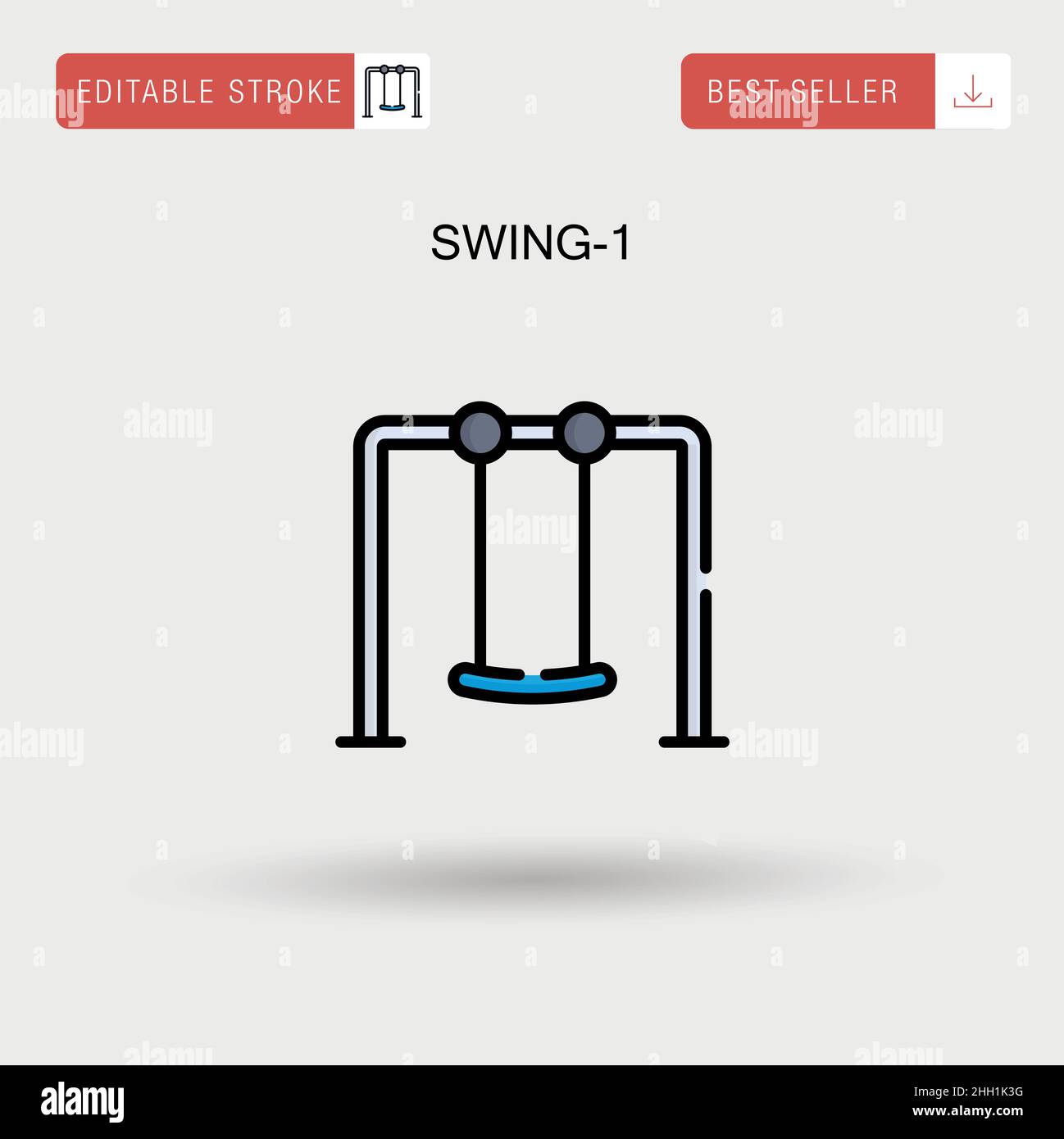 Swinging girl sign Stock Vector Images - Alamy