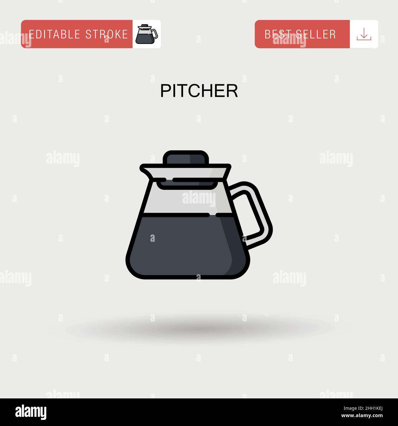 White ceramic pitcher Stock Vector Images - Alamy