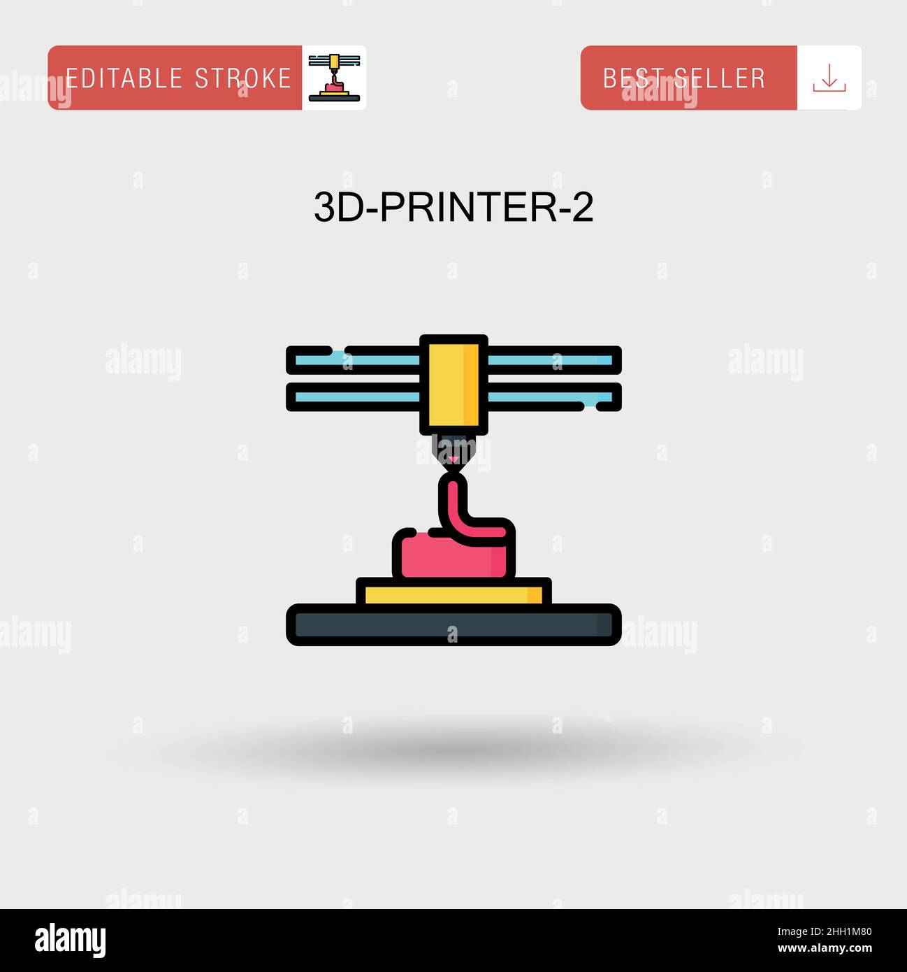 3d-printer-2 Simple vector icon Stock Vector Image & Art - Alamy