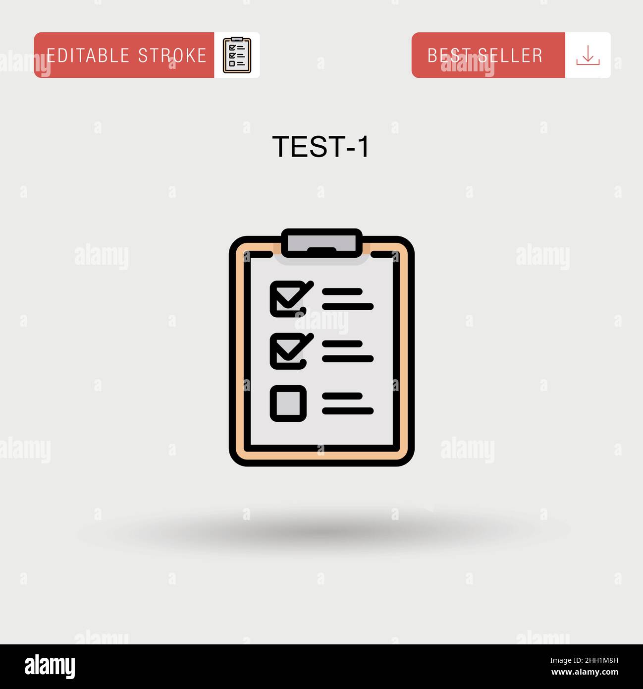 Test-1 Simple vector icon Stock Vector Image & Art - Alamy