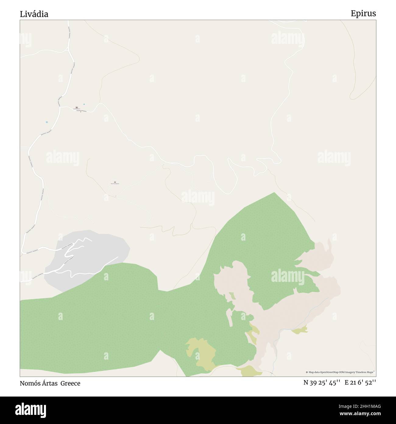 Livádia, Nomós Ártas, Greece, Epirus, N 39 25' 45'', E 21 6' 52'', map ...