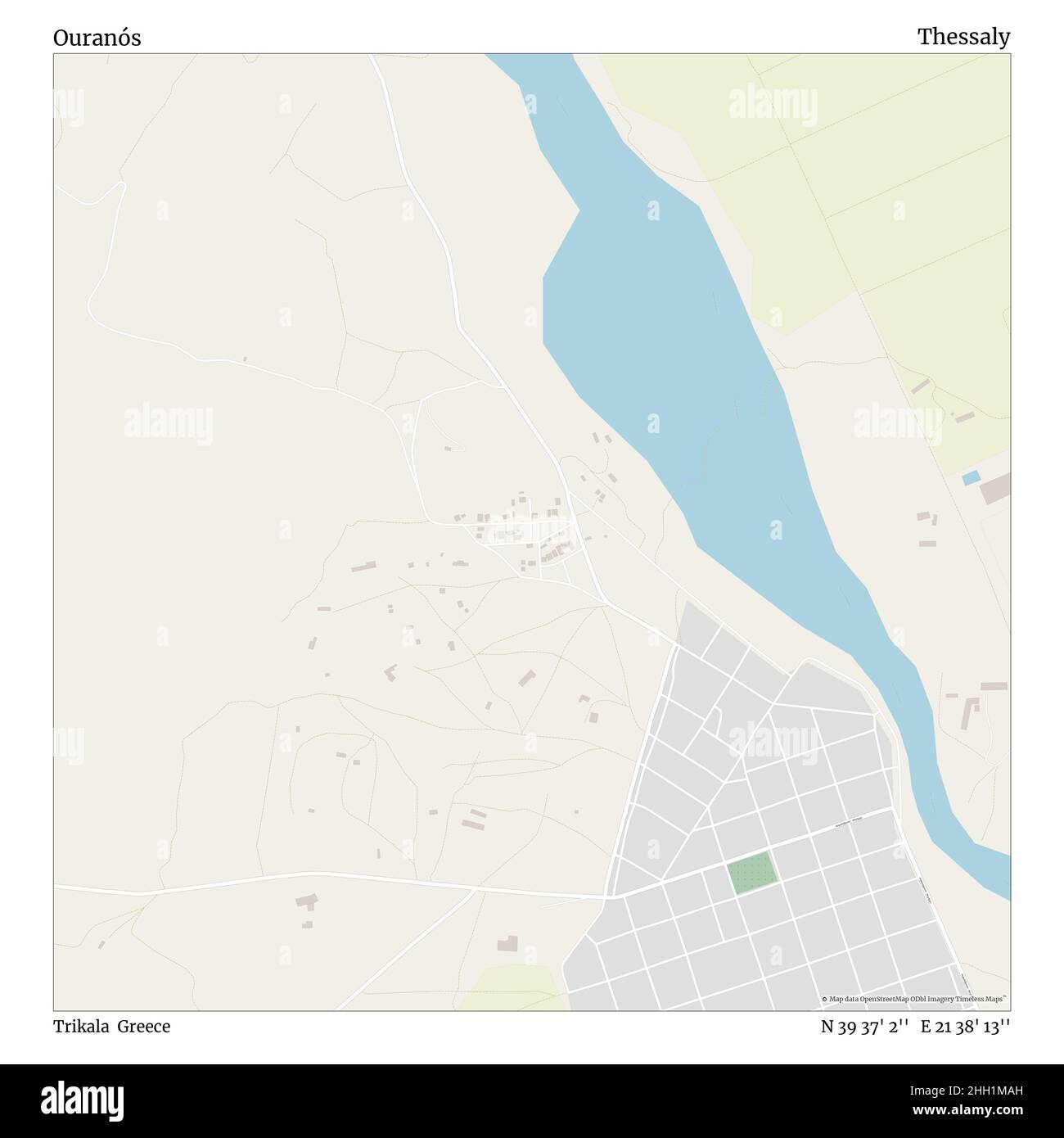 Ouranós, Trikala, Greece, Thessaly, N 39 37' 2'', E 21 38' 13'', map ...
