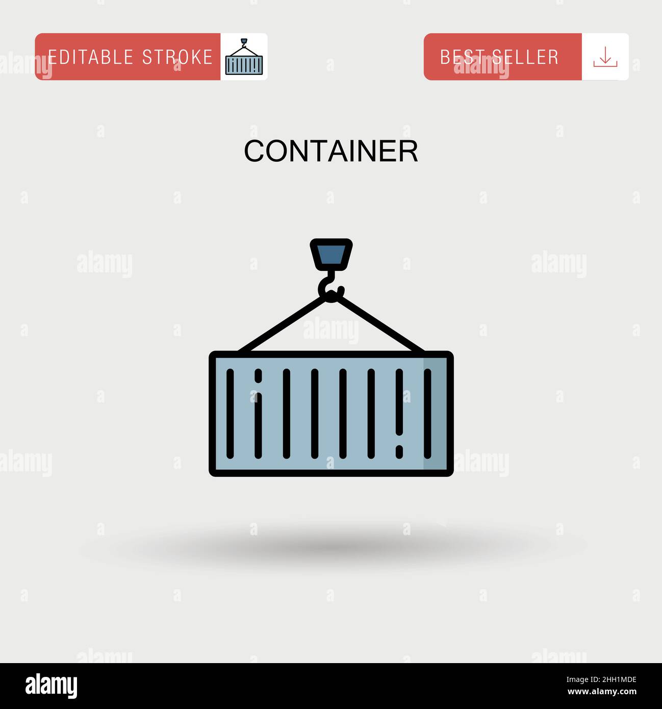Container Simple vector icon Stock Vector Image & Art - Alamy