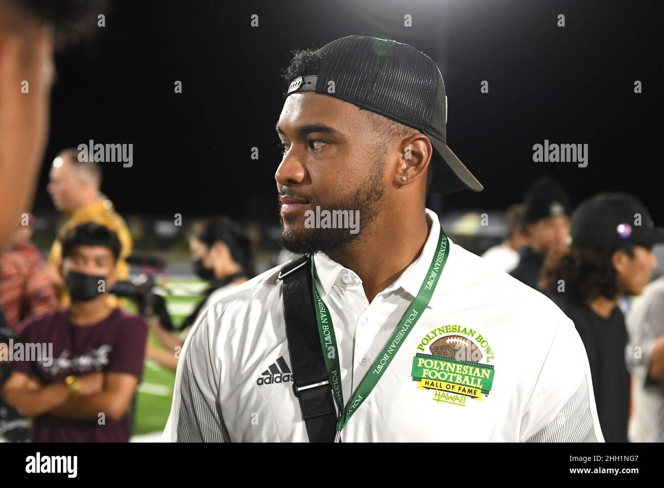 Honolulu, Hawaii, USA. 22nd Jan, 2022. TUA TAGOVAILOA attends the ...