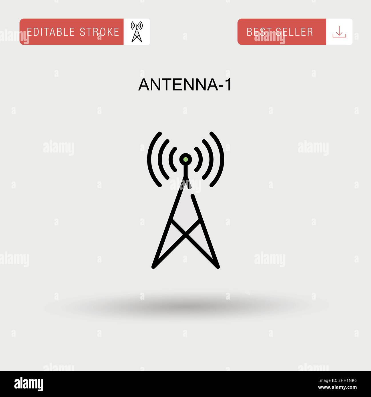 Antenna one continuous line Stock Vector Images - Alamy