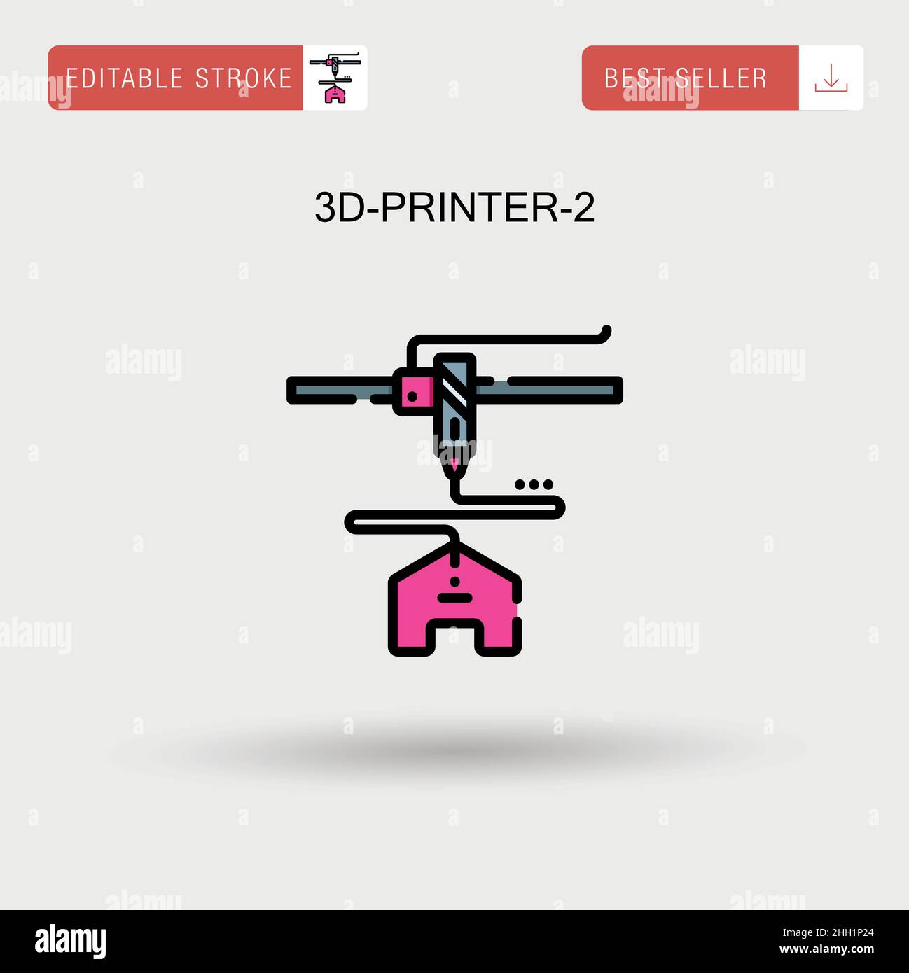 3d-printer-2 Simple vector icon Stock Vector Image & Art - Alamy