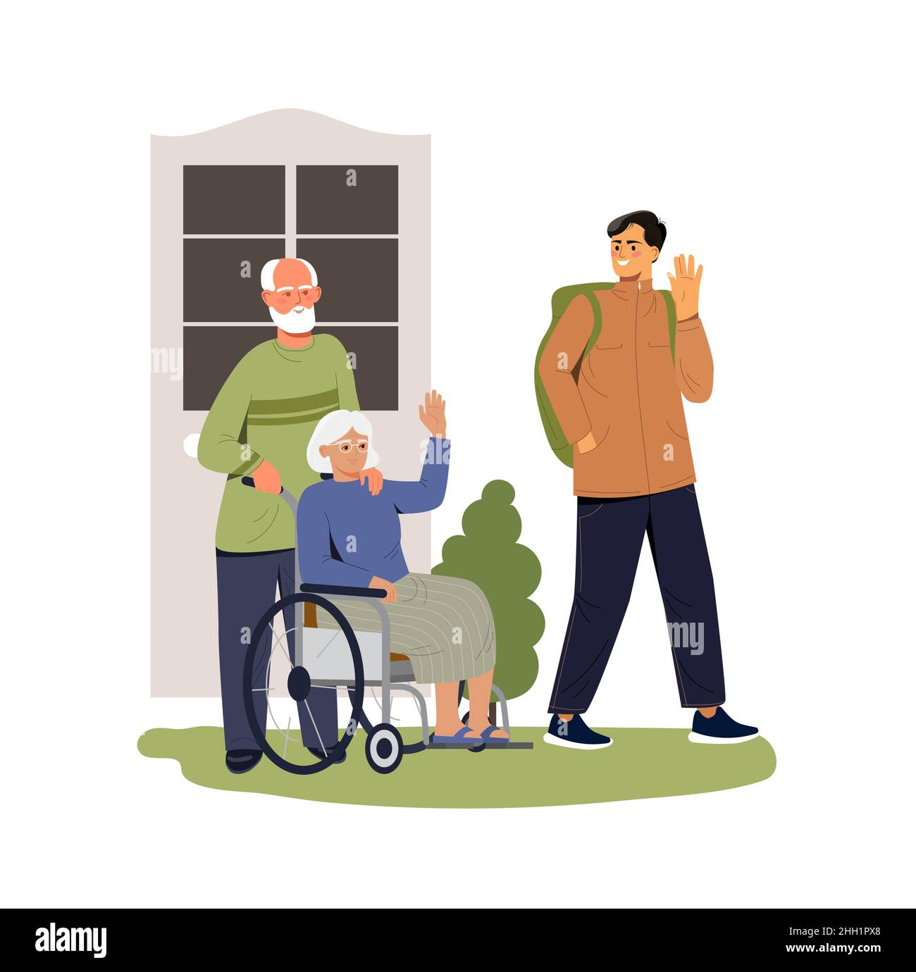 Boy walking home Stock Vector Images - Alamy