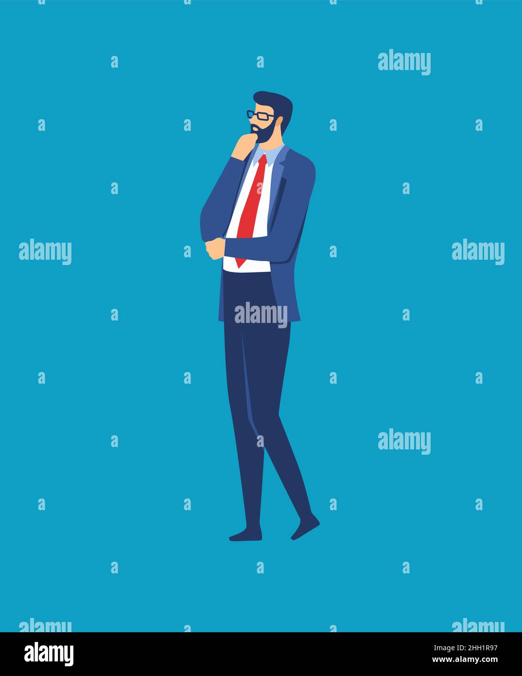 Business man smart glasses Stock Vector Images - Alamy