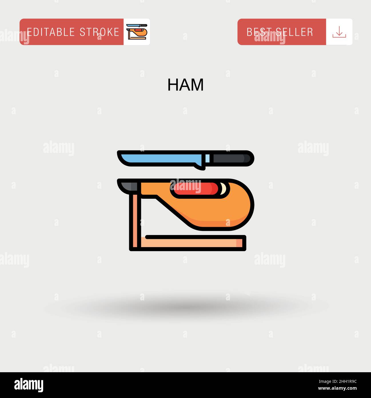 Spain sausage Stock Vector Images - Alamy