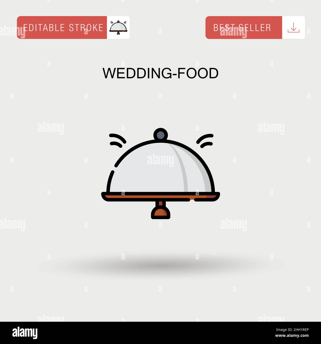 Wedding-food Simple vector icon Stock Vector Image & Art - Alamy