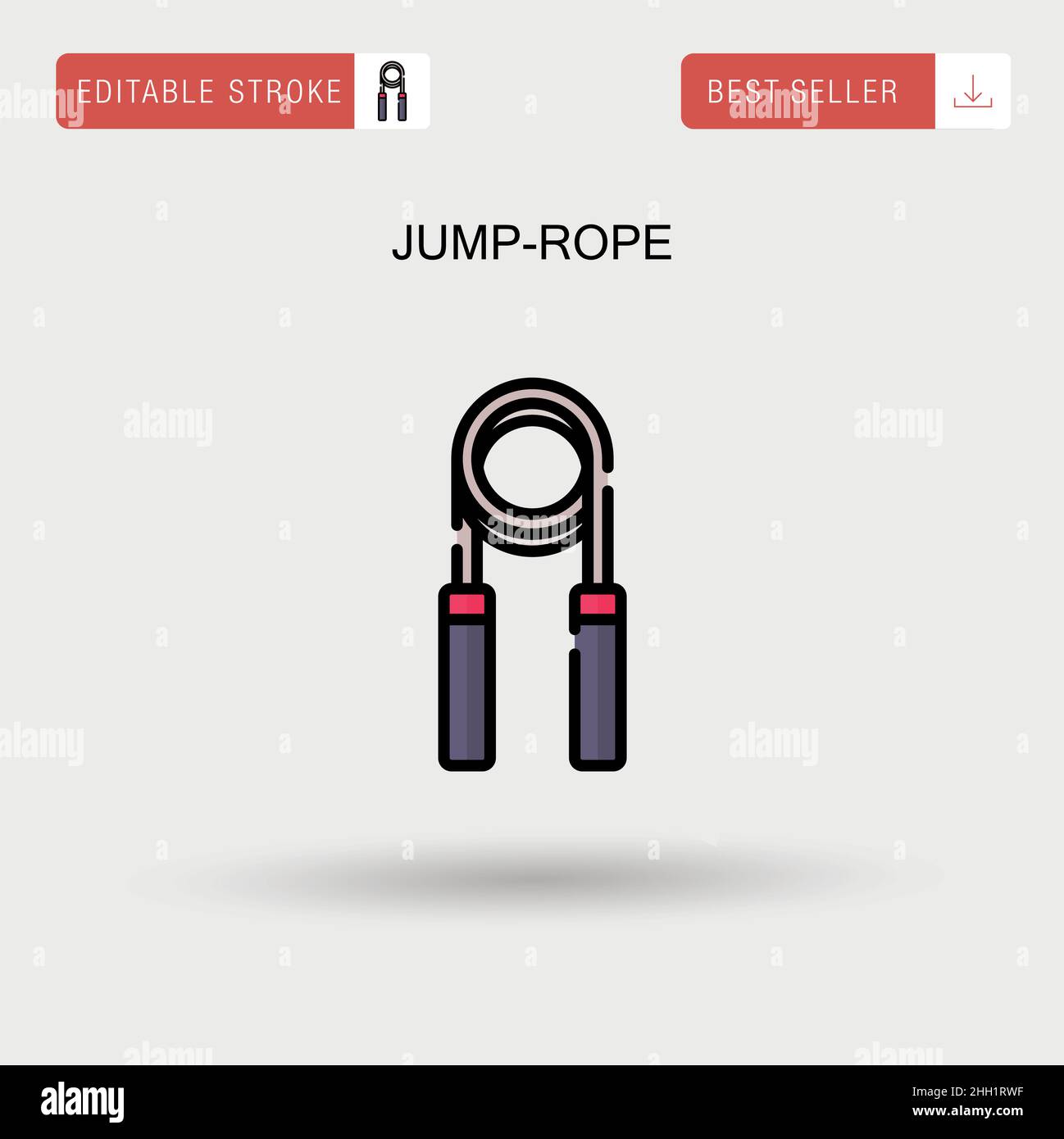 Woman jumping exercise white background Stock Vector Images - Alamy