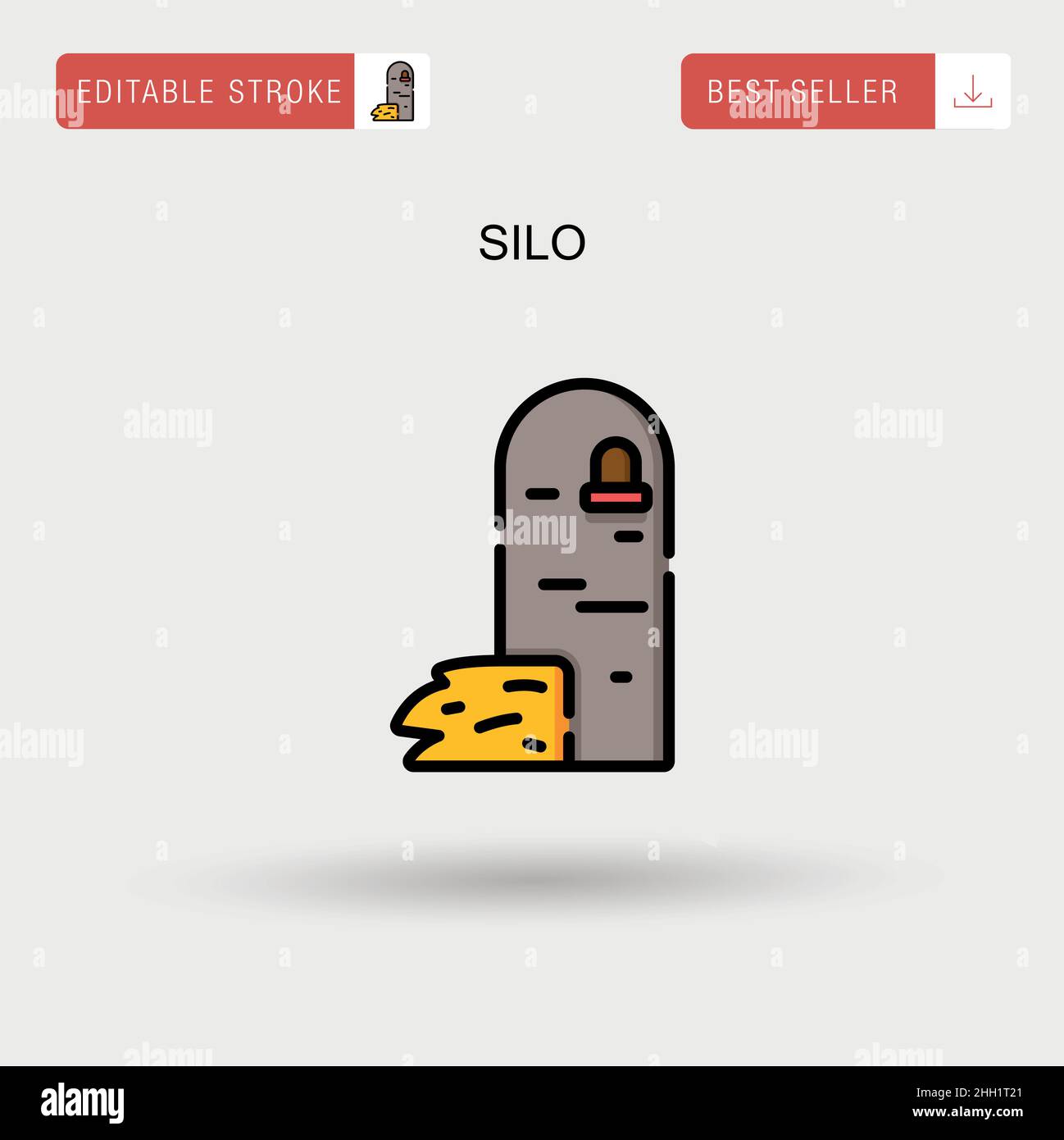 Metal agricultural grain storage Stock Vector Images - Alamy