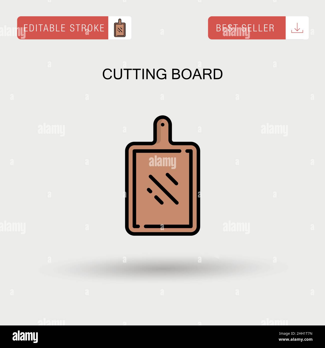 Wooden cutting board dish Stock Vector Images - Alamy