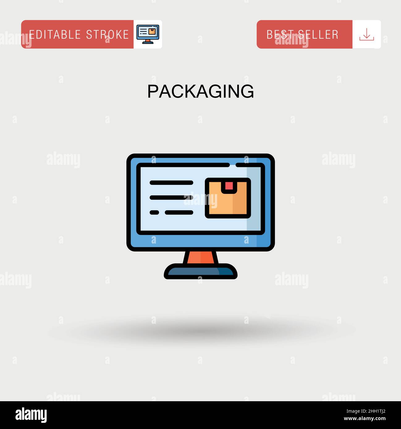 Packaging Simple vector icon Stock Vector Image & Art - Alamy