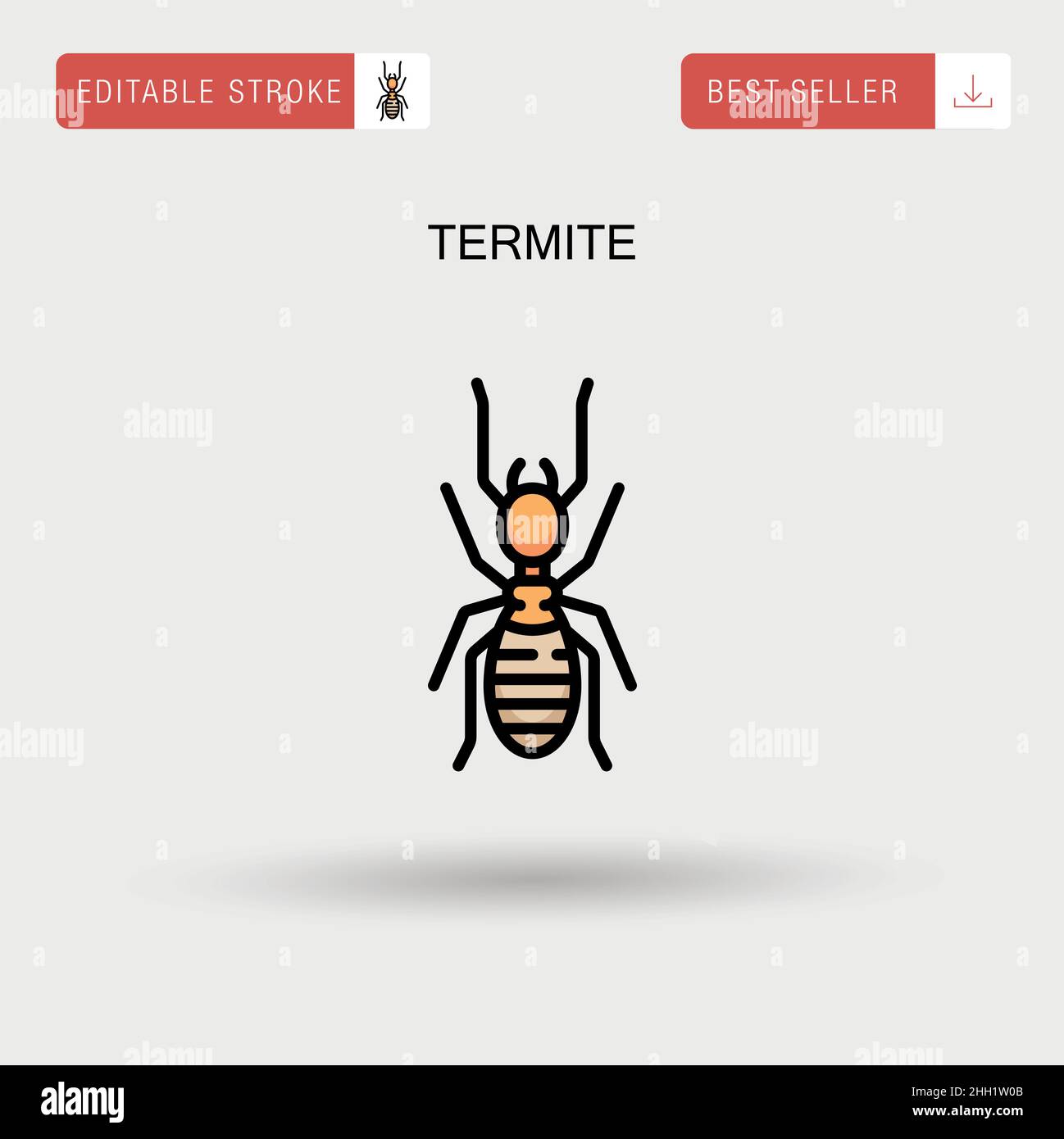 Termites wood Stock Vector Images - Alamy