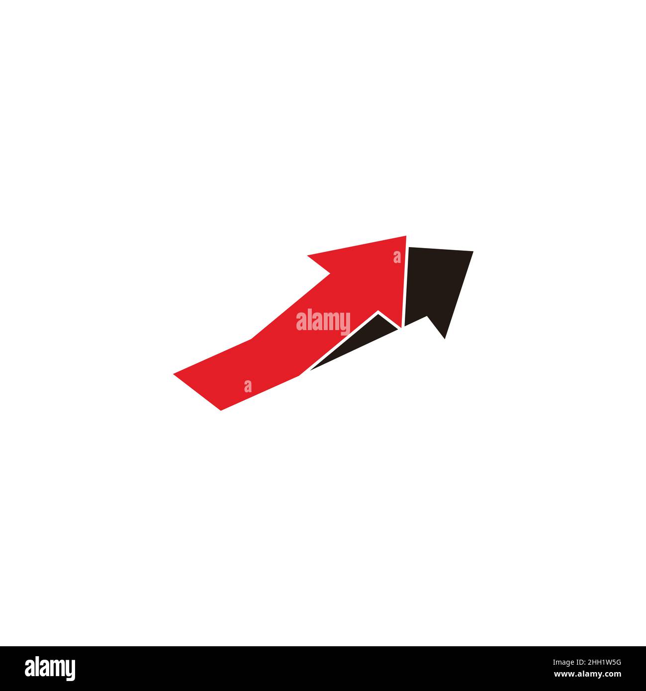 motion arrow up shadow financial progress symbol vector Stock Vector ...