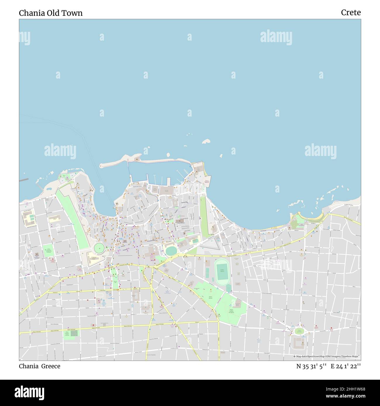 Old town chania Cut Out Stock Images & Pictures - Alamy