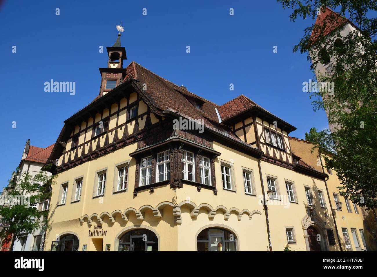 Regensburg, Bavaria, Germany – Attractive historical buildings in the ...