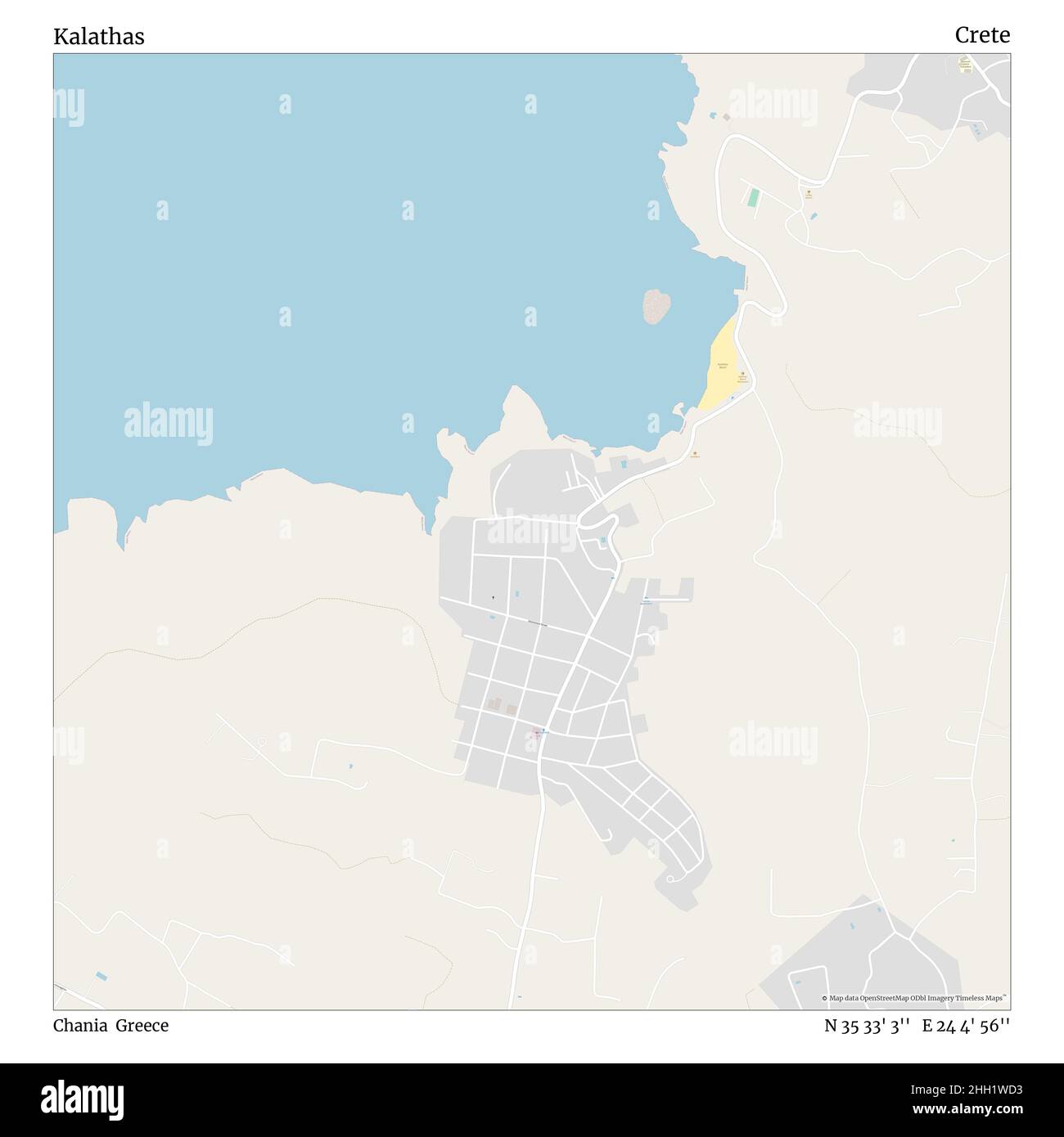 Kalathas, Chania, Greece, Crete, N 35 33' 3'', E 24 4' 56'', map ...