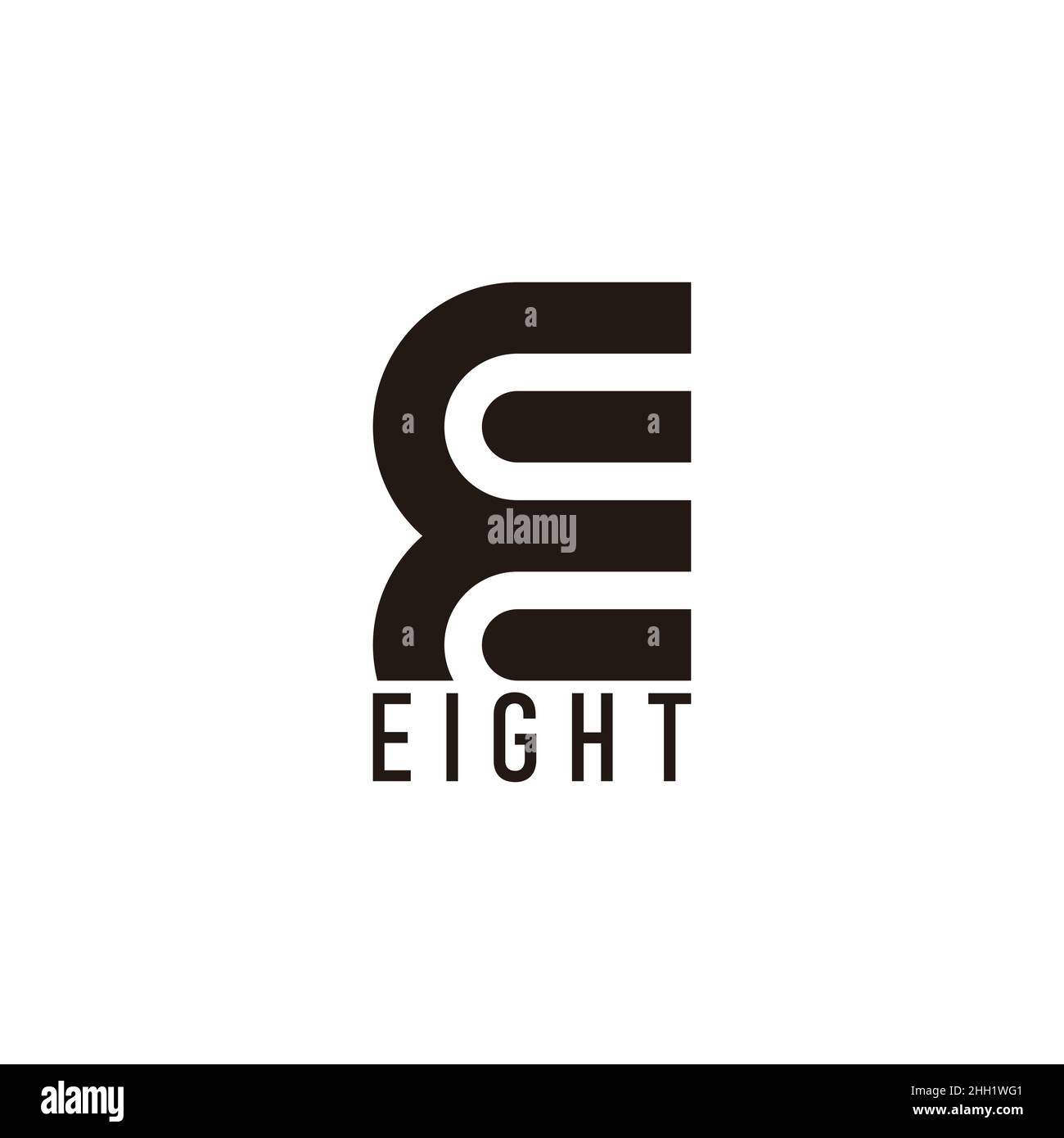 letter e eight symbol geometric logo vector Stock Vector Image & Art ...