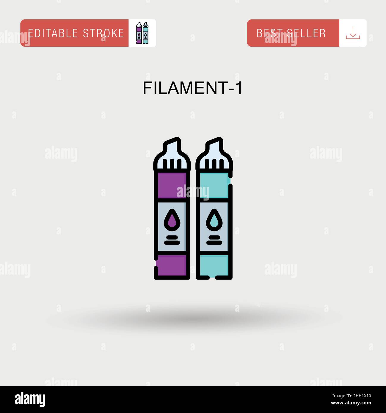 Filament-1 Simple vector icon Stock Vector Image & Art - Alamy