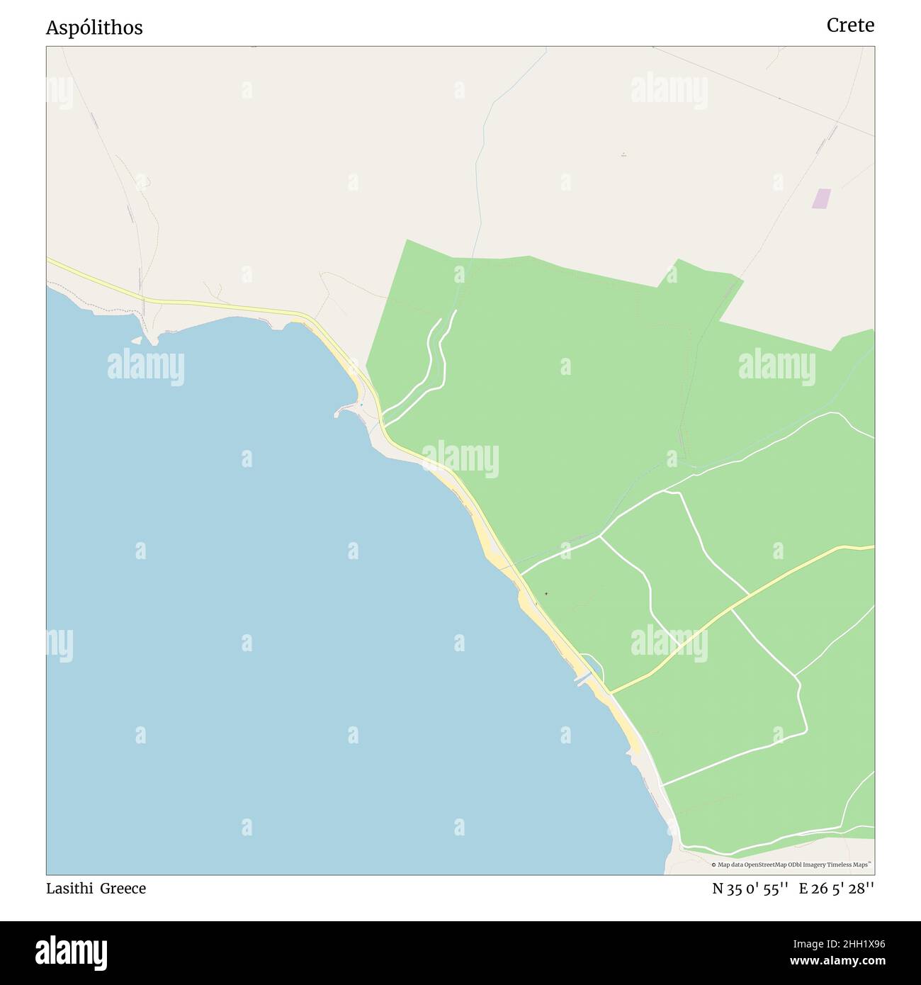 Aspólithos, Lasithi, Greece, Crete, N 35 0' 55'', E 26 5' 28'', map ...