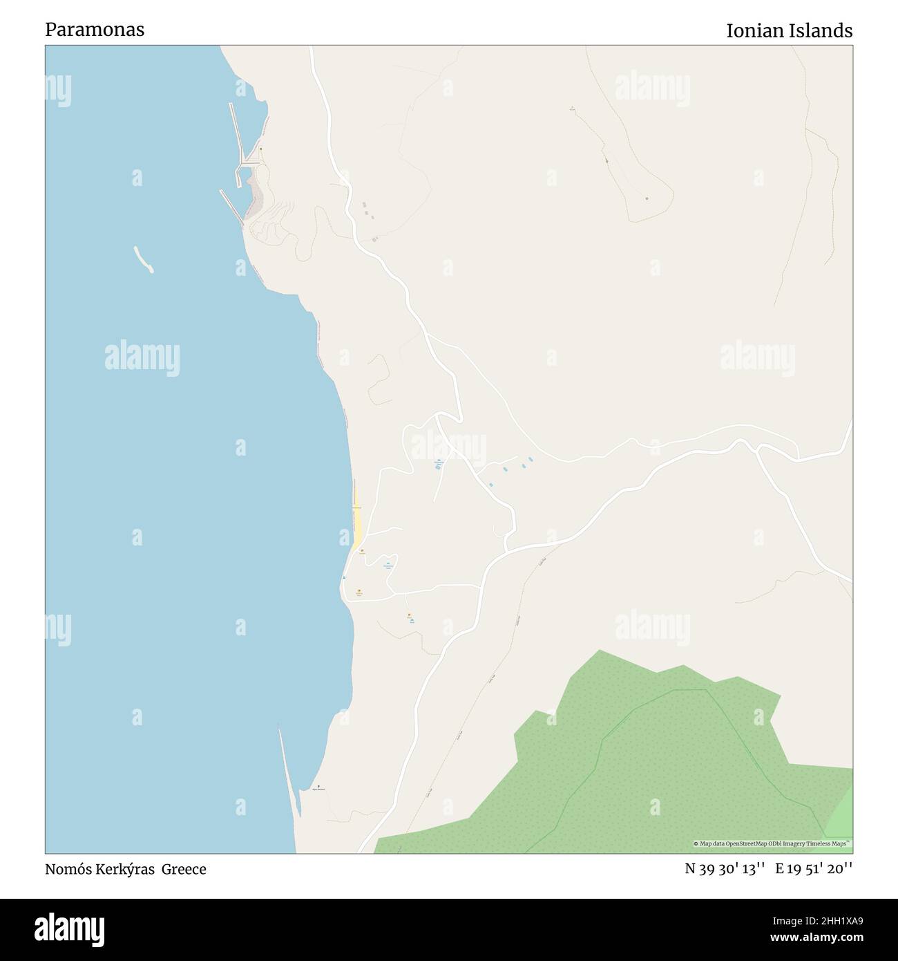 Paramonas, Nomós Kerkýras, Greece, Ionian Islands, N 39 30' 13'', E 19 ...
