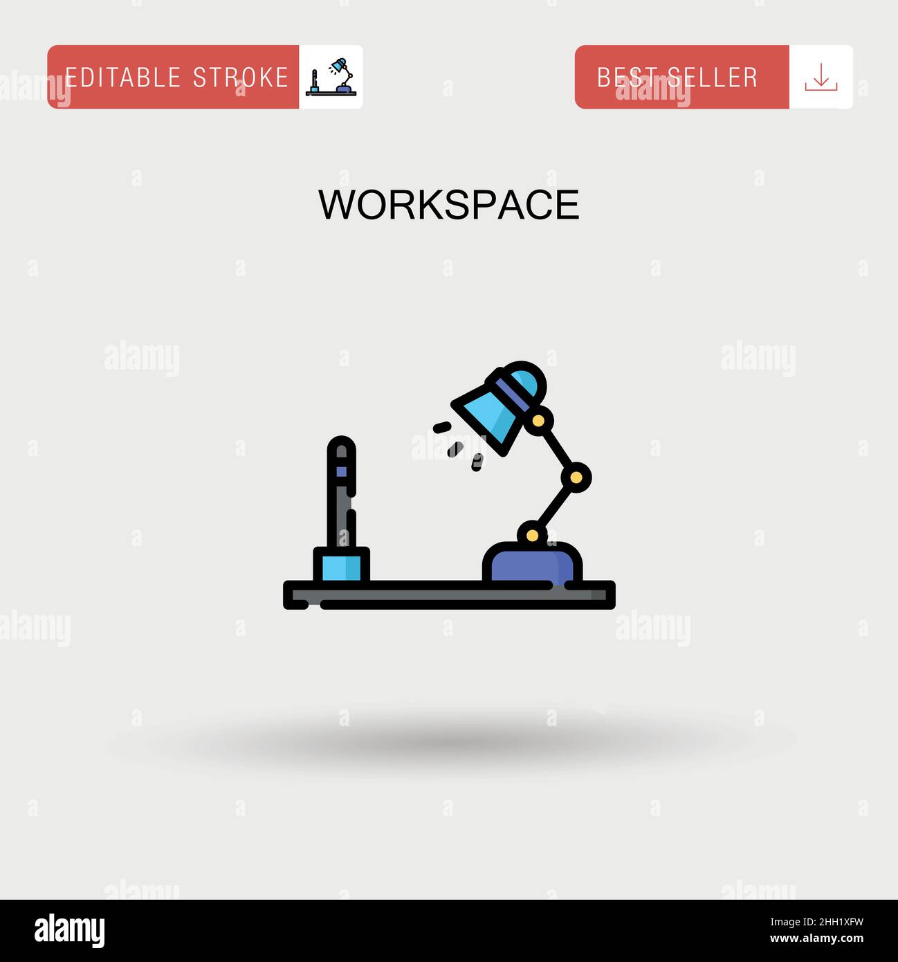 Workspace Simple vector icon Stock Vector Image & Art - Alamy