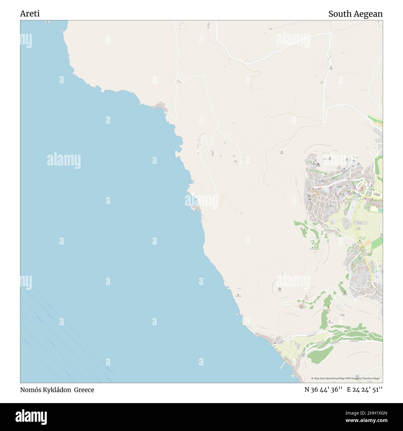 Areti, Nomós Kykládon, Greece, South Aegean, N 36 44' 36'', E 24 24' 51 ...