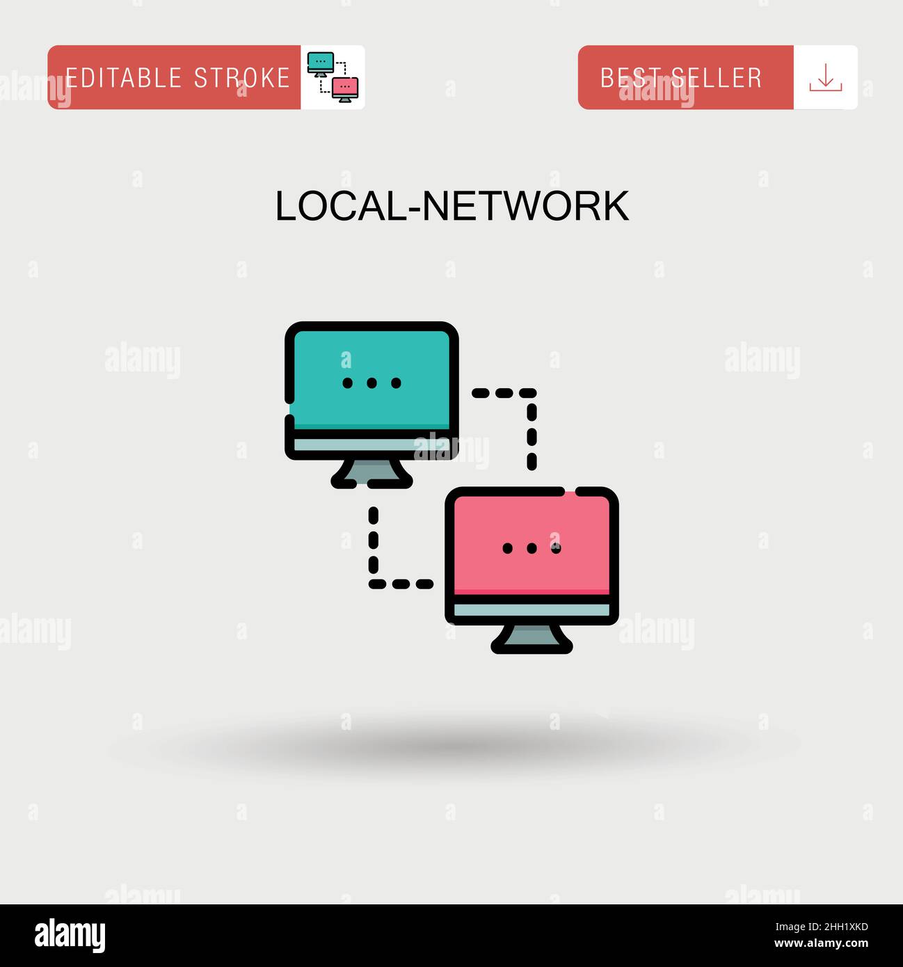 Local-network Simple vector icon Stock Vector Image & Art - Alamy