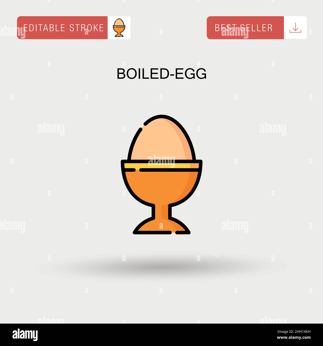 Boiled egg snack Stock Vector Images - Alamy