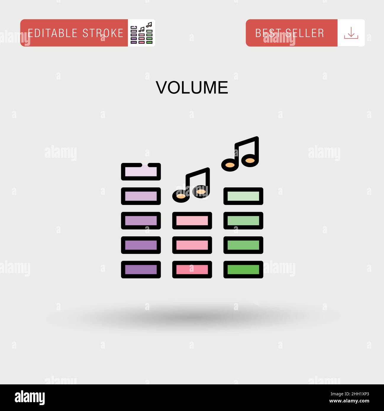 Volume Simple vector icon Stock Vector Image & Art - Alamy