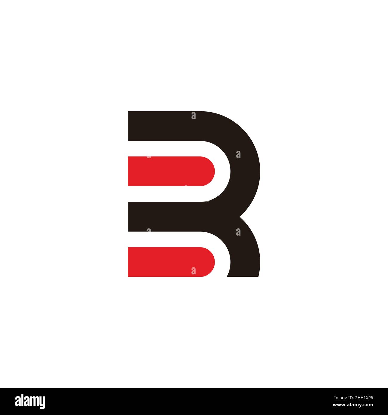 letter rb simple geometric colorful logo vector Stock Vector Image & Art - Alamy