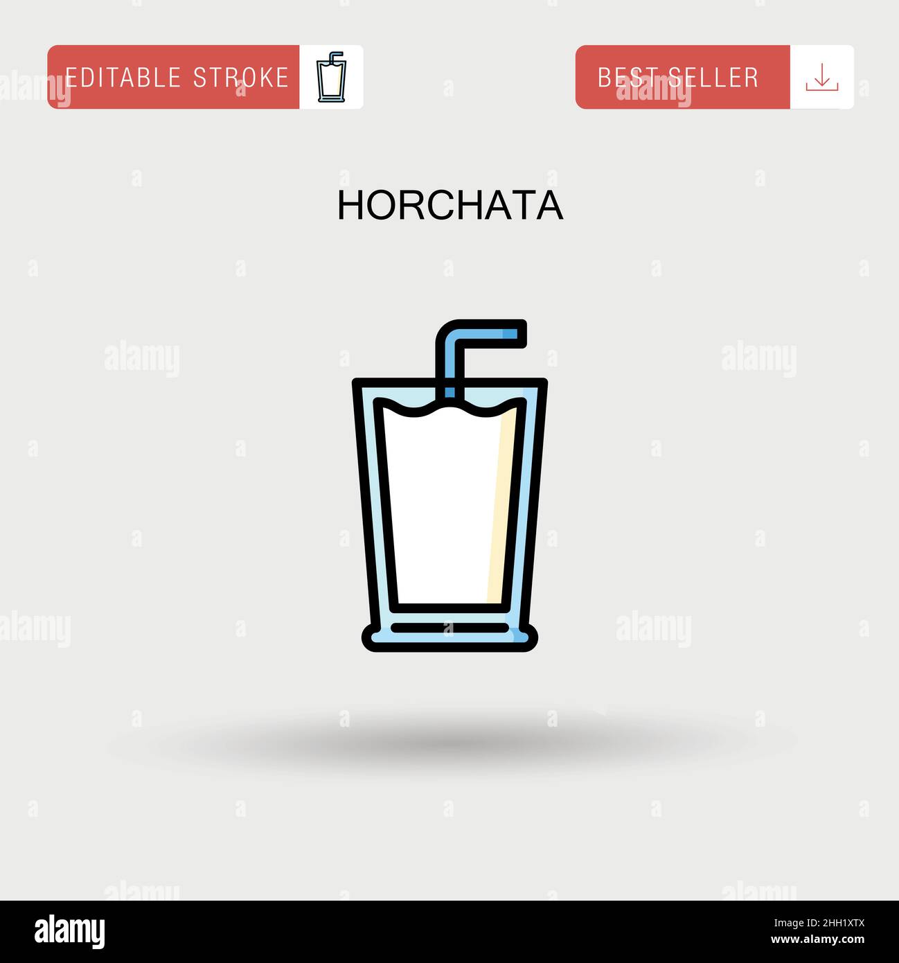 Horchata Simple vector icon Stock Vector Image & Art - Alamy