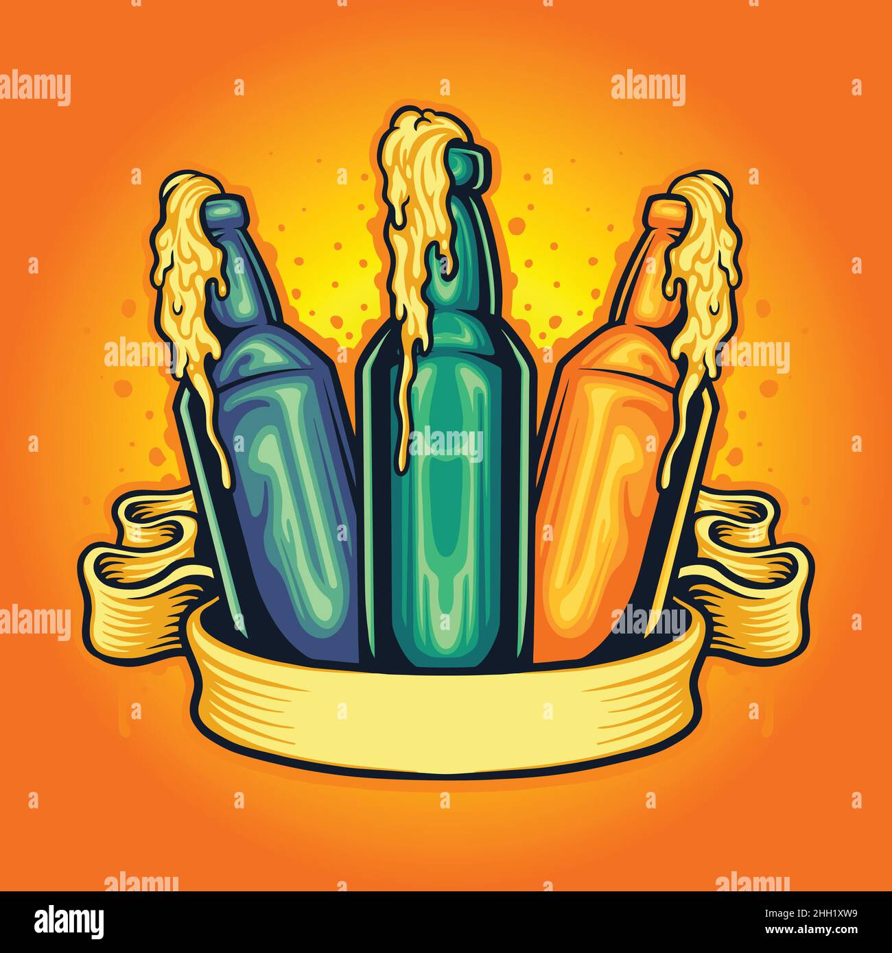 Three Beer Day with Banner Vector illustrations for your work Logo ...