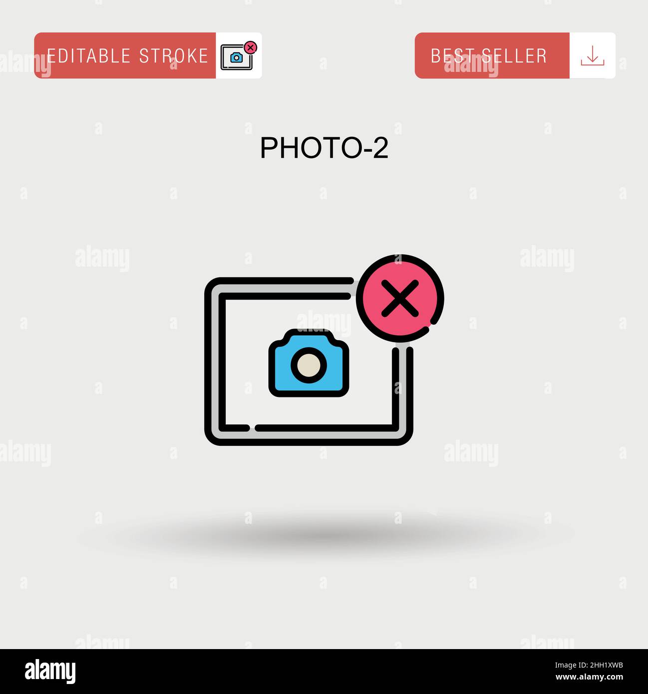 Photo-2 Simple vector icon Stock Vector Image & Art - Alamy