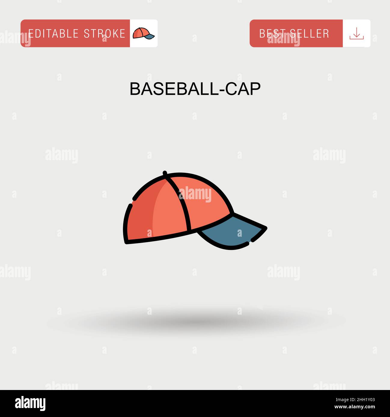 Baseball-cap Simple vector icon Stock Vector Image & Art - Alamy