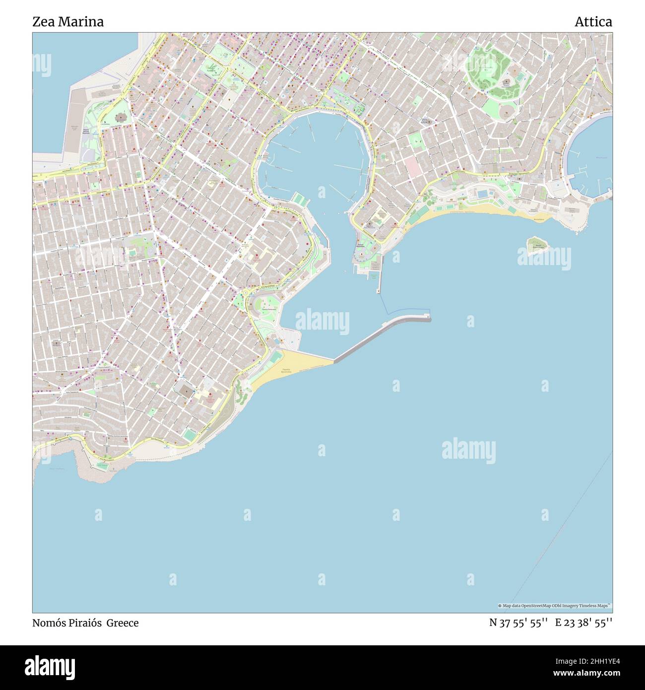Zea Marina, Nomós Piraiós, Greece, Attica, N 37 55' 55'', E 23 38' 55 ...