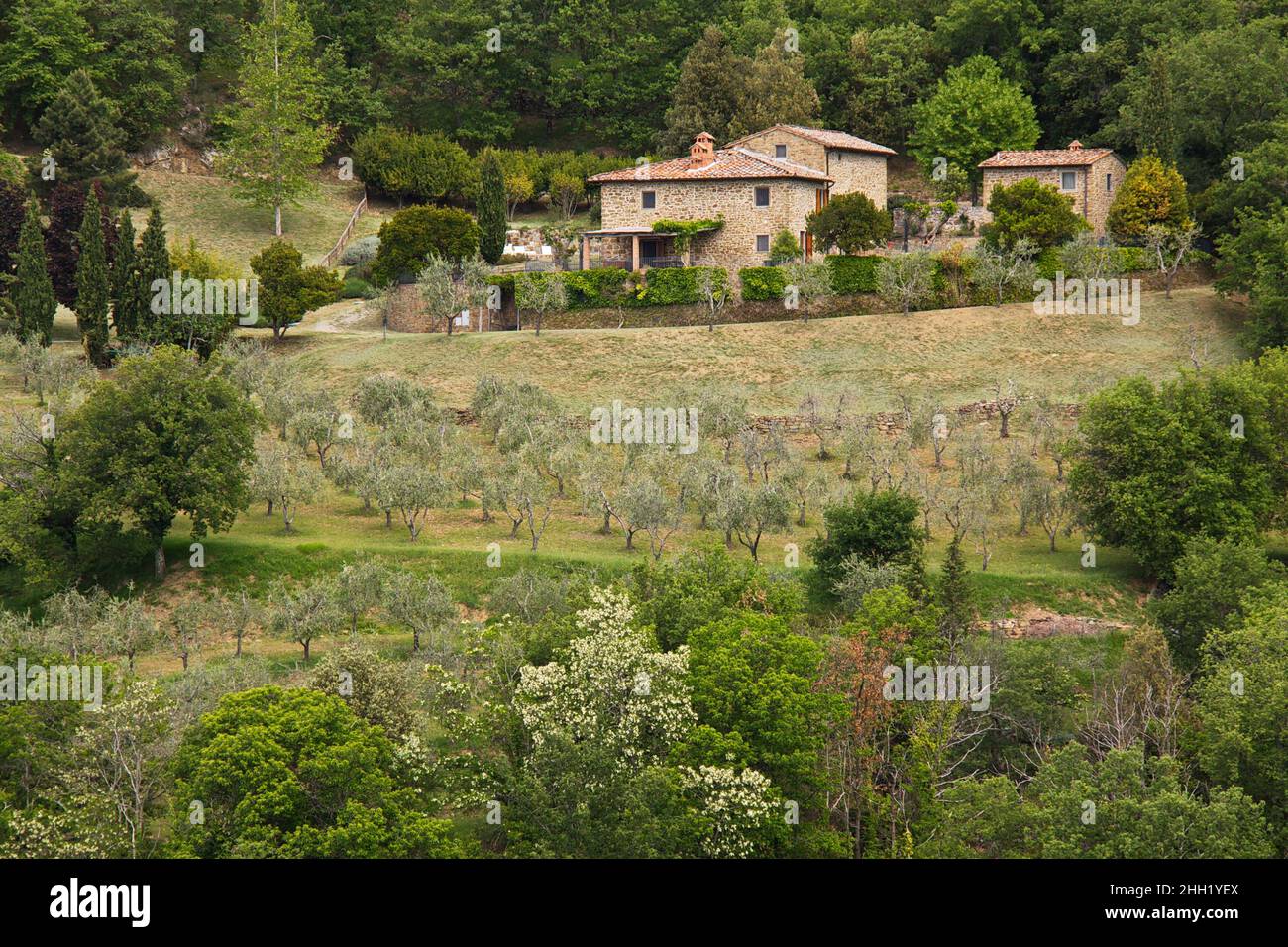Village Volpaia in Province of Siena,Tuscany,Italy,Europe Stock Photo ...