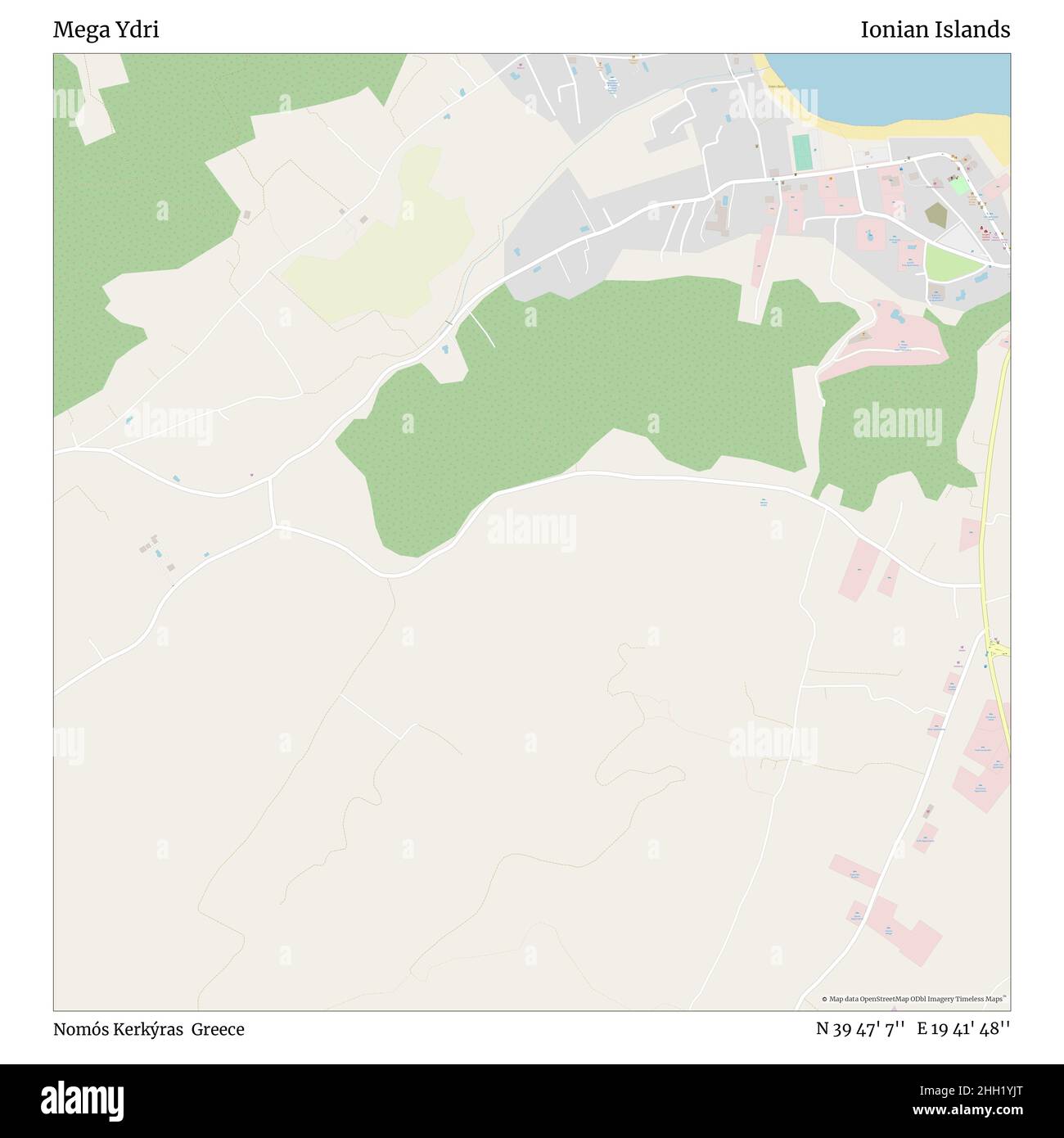 Mega Ydri, Nomós Kerkýras, Greece, Ionian Islands, N 39 47' 7'', E 19 ...