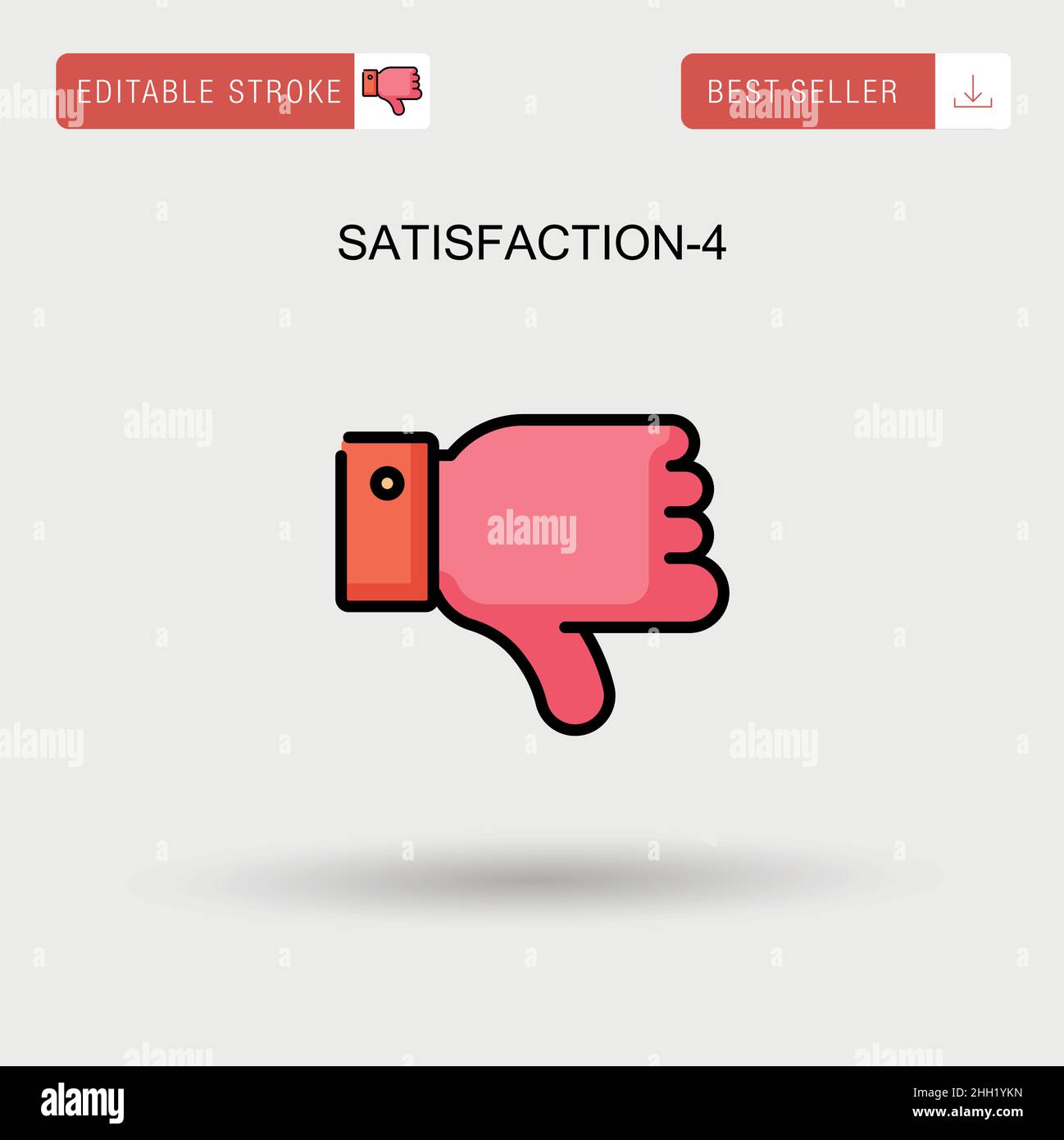 Satisfaction-4 Simple vector icon Stock Vector Image & Art - Alamy