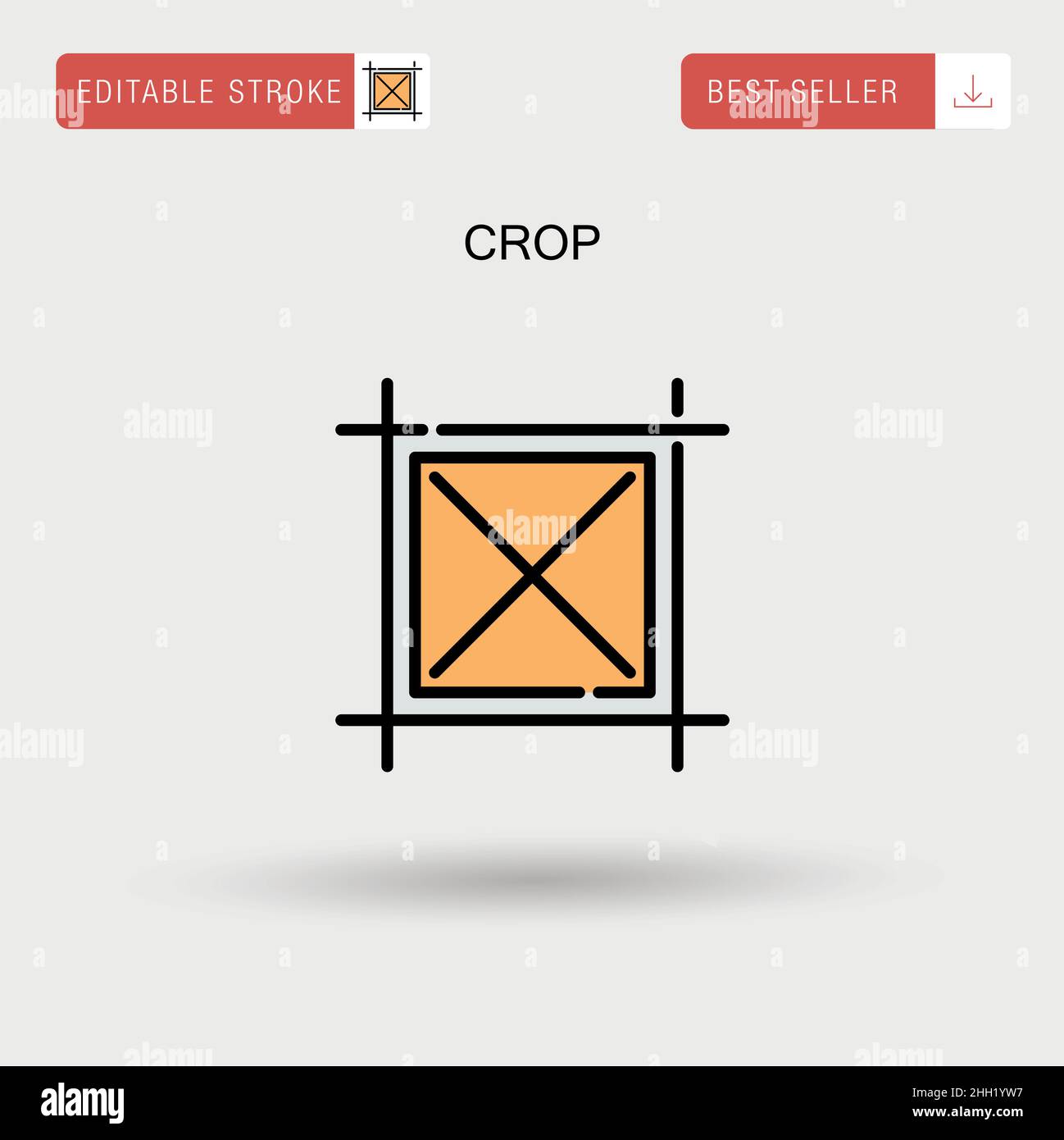 Crop Simple vector icon Stock Vector Image & Art - Alamy