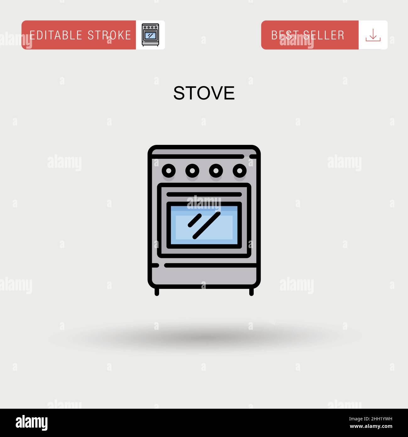 Stove Simple vector icon Stock Vector Image & Art - Alamy