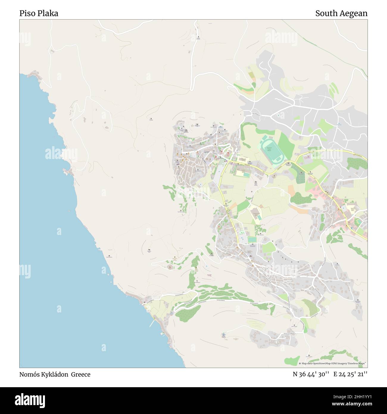 Map Of Plaka Athens Greece