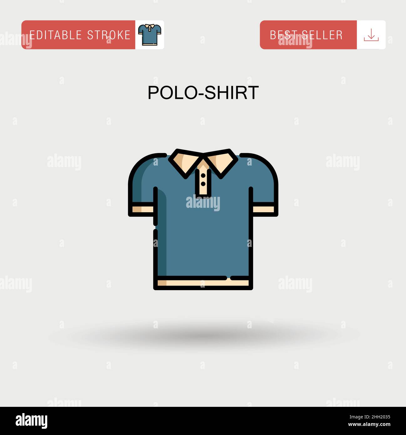 Polo-shirt Simple vector icon Stock Vector Image & Art - Alamy