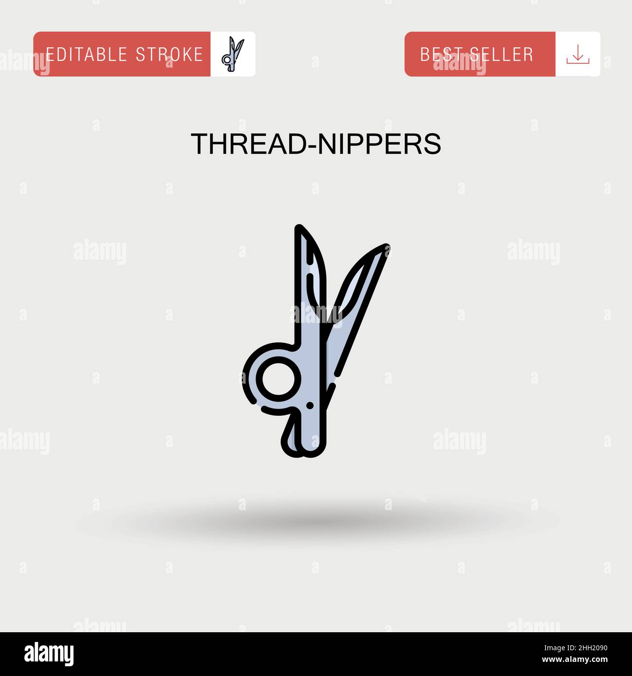 Spool thread thimble needle Stock Vector Images - Alamy